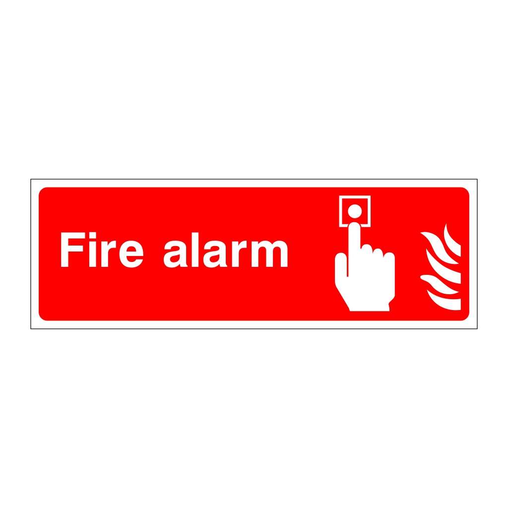 Fire alarm sign | British Safety Signs